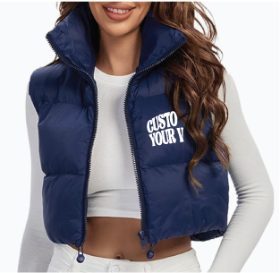LoveKess Clothing - Customized College Puffer Vest