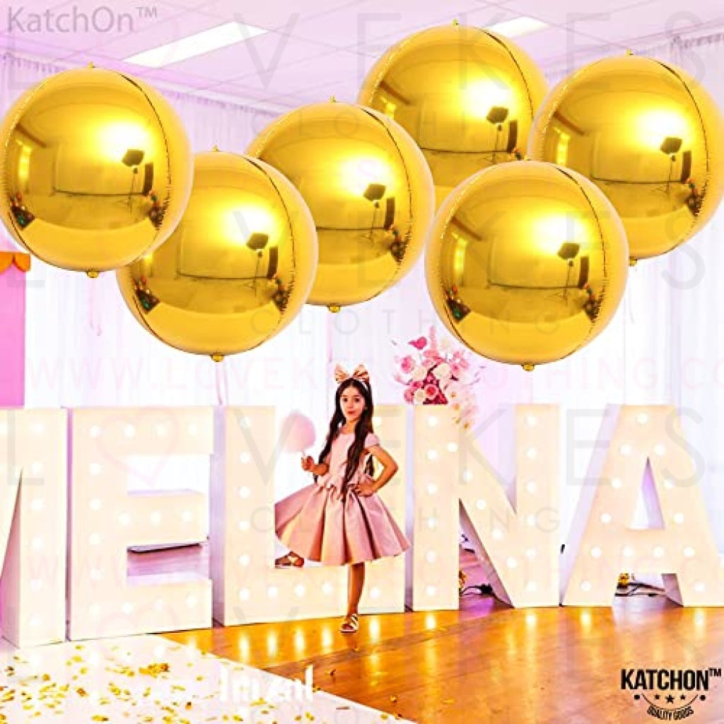 LoveKess Clothing Giant 22 Inch Gold Foil Balloon Pack