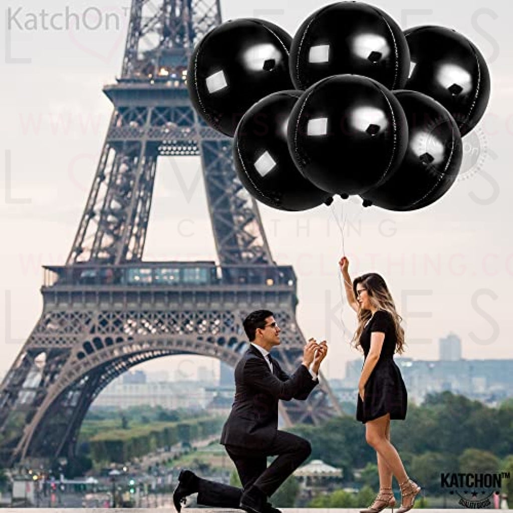 LoveKess Clothing - Giant Metallic Black Balloons Set 22 LoveKess Clothing - Giant Metallic Black Balloons Set 22